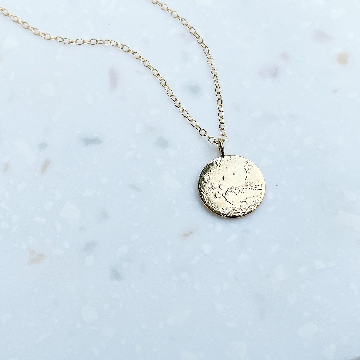 Tiny Mars Necklace in Sterling Silver or Gold Vermeil – Jaci Riley Jewelry