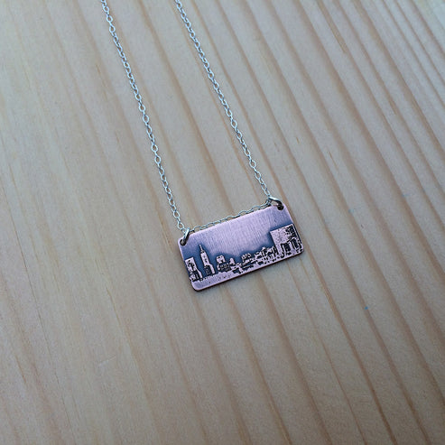 Indianapolis Indiana skyline necklace – Jaci Riley Jewelry